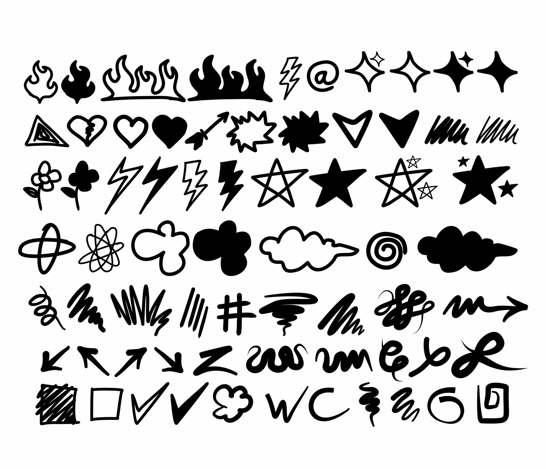 Scribbles & Doodles Vector Pack 1.0